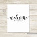 Welcome to Our Home, PRINTABLE Wall Art, Family Home Welcome Sign ...
