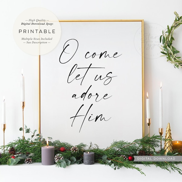 Let Us Adore Him - Etsy