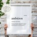 Ambition Definition PRINTABLE Art Dictionary Meaning - Etsy UK