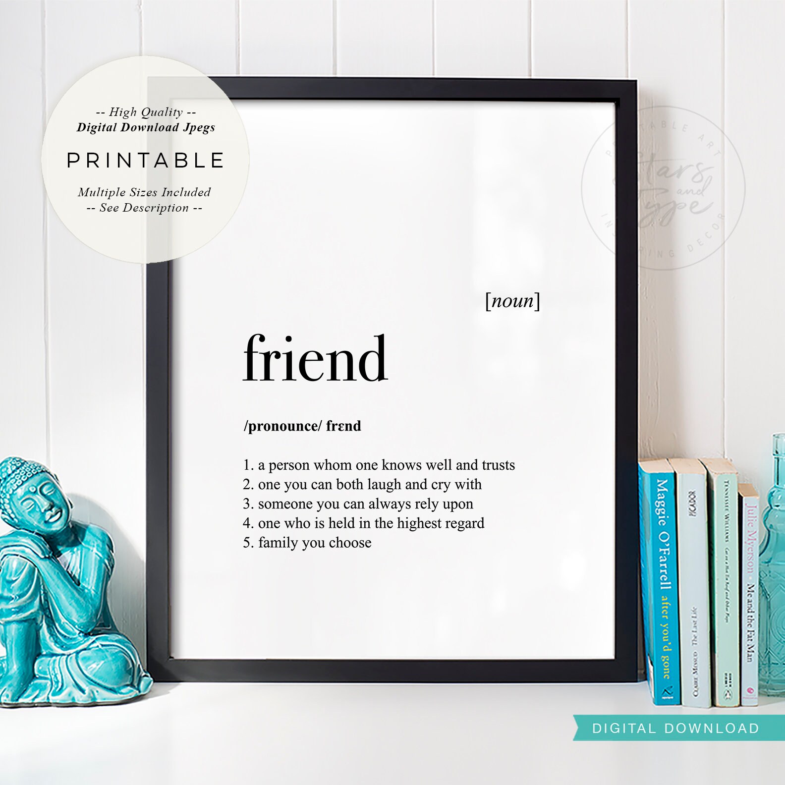 Wall Décor Home Décor Special Best Friend Birthday Gift Friend Quotes ...