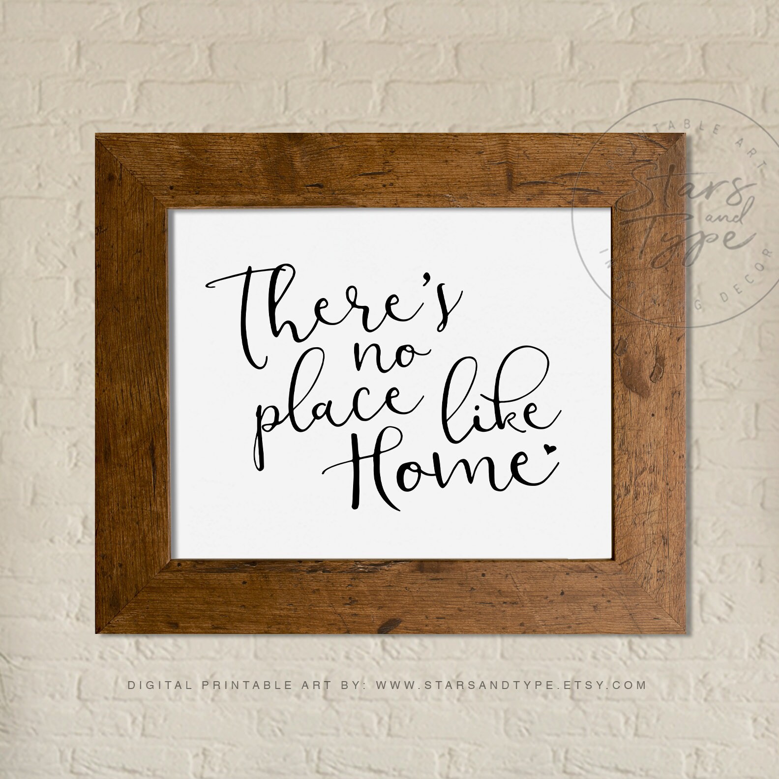 Theres no place like home PRINTABLE Wall Art Landscape | Etsy