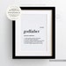 Godfather Definition, PRINTABLE Art, God Father Baptism Christening ...