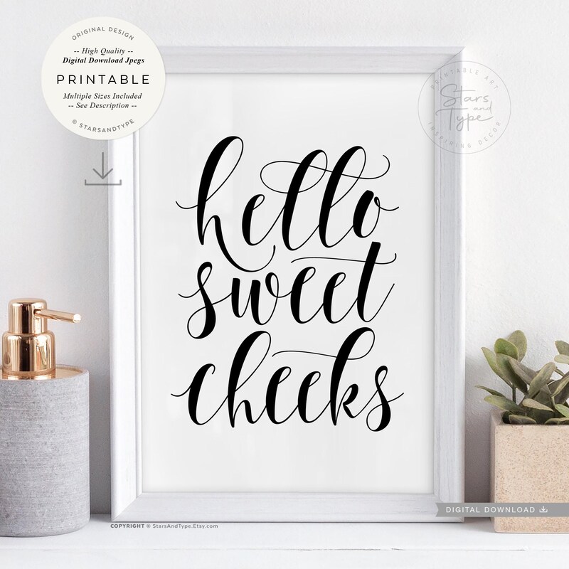 Hello Sweet Cheeks - Etsy