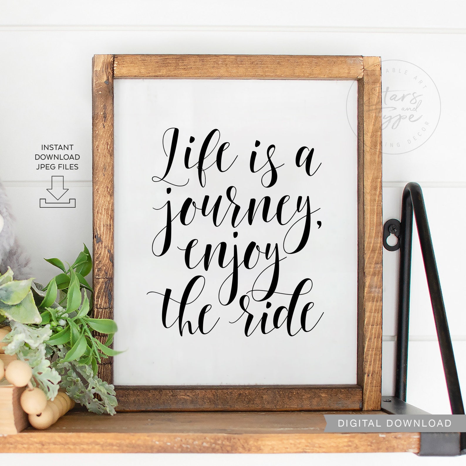 Life is A Journey Enjoy the Ride PRINTABLE Wall Art Life | Etsy