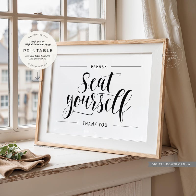 Please Seat Yourself Bathroom Sign - Etsy