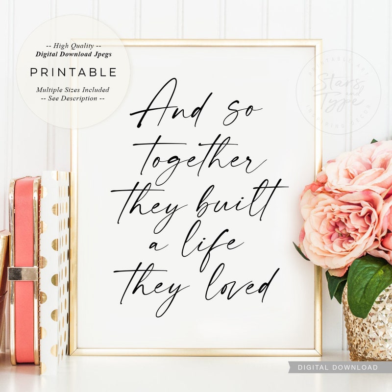 Life Quote Print - Etsy