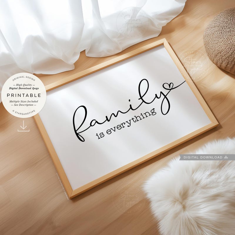 Family is Everything - Etsy