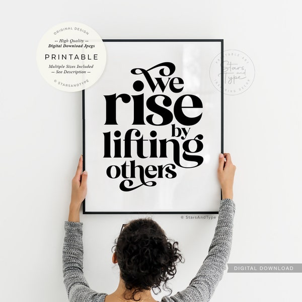 We Rise by Lifting Others - Etsy
