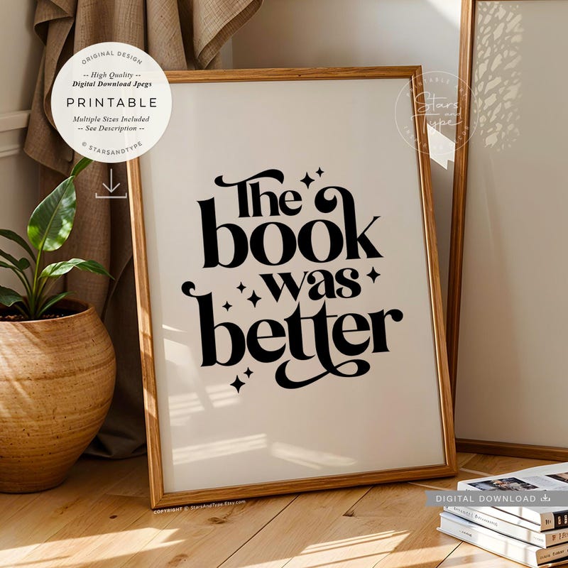 The Book Was Better - Etsy