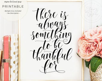 Be Thankful Wall Art | Etsy