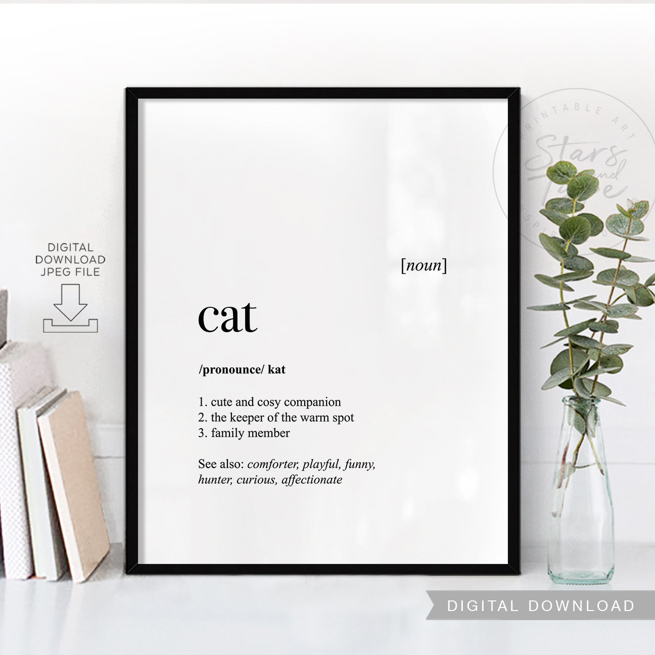 Cat Definition Dictionary Meaning PRINTABLE Art Cat Pet | Etsy Cat Definition Dictionary Meaning PRINTABLE Art Cat Pet | Etsy