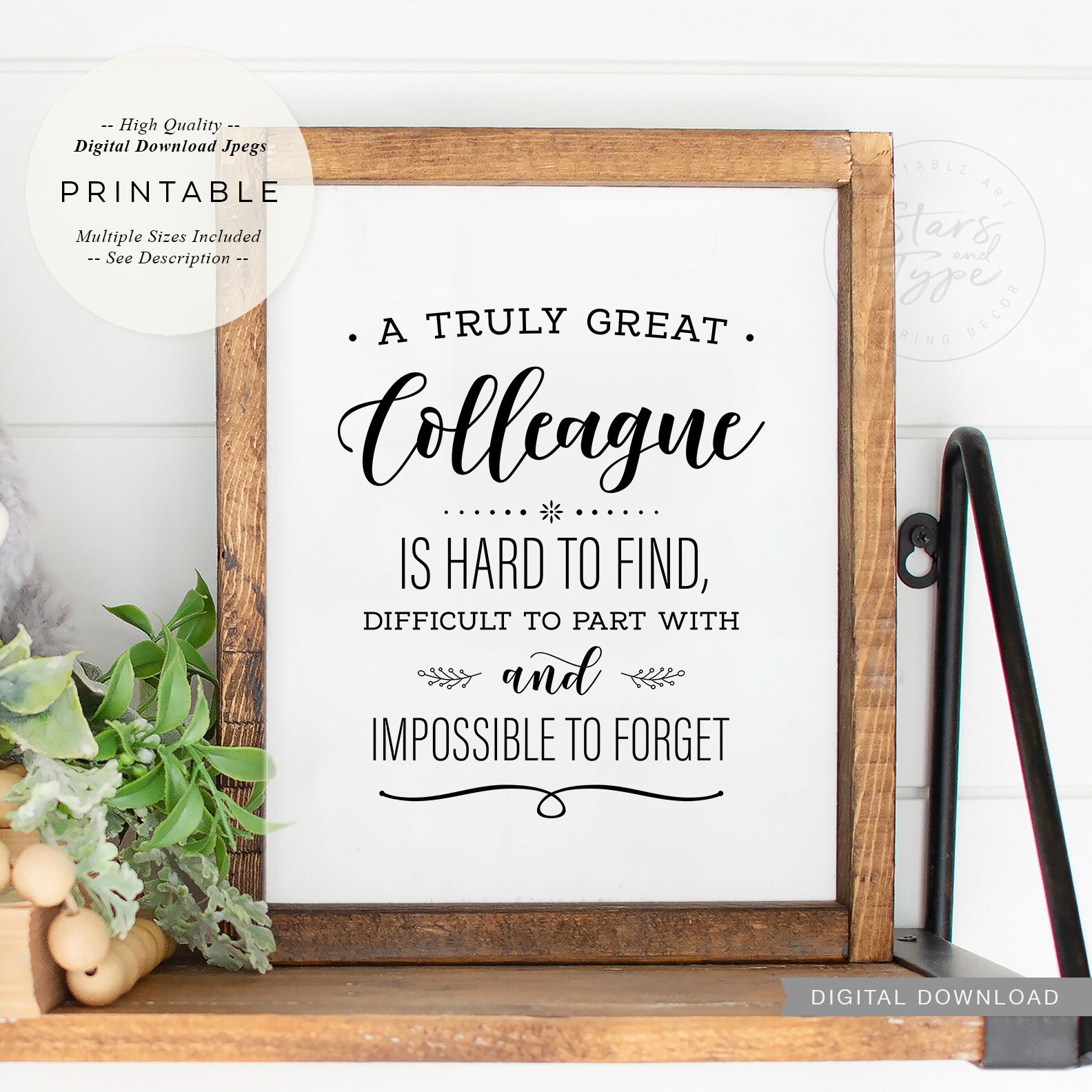 A Truly Great Colleague PRINTABLE Art Leaving Gift for Work | Etsy