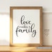 Love Makes A Family PRINTABLE Wall Art Family Quotes Family - Etsy UK