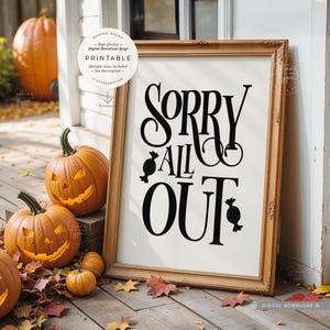 Sign for No More Sweets Halloween - Etsy