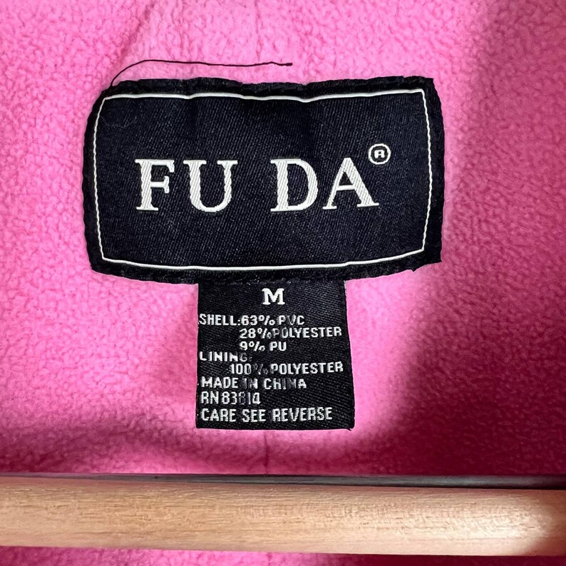 Vintage Fuda Bubblegum Pink Rain Coat Size Medium - Etsy