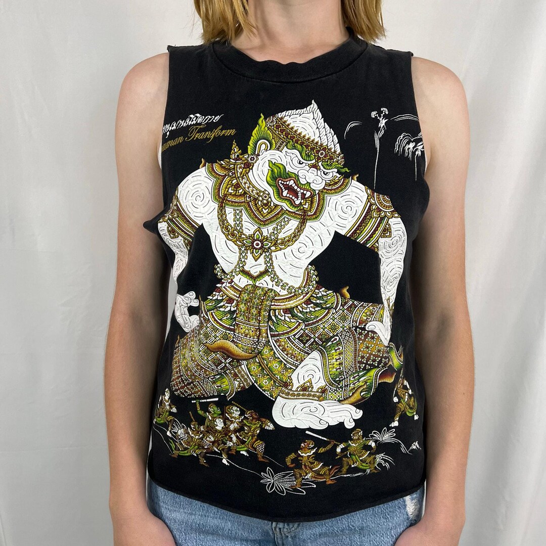 Thailand Hanuman Cut-off Muscle Tank Size Medium - Etsy
