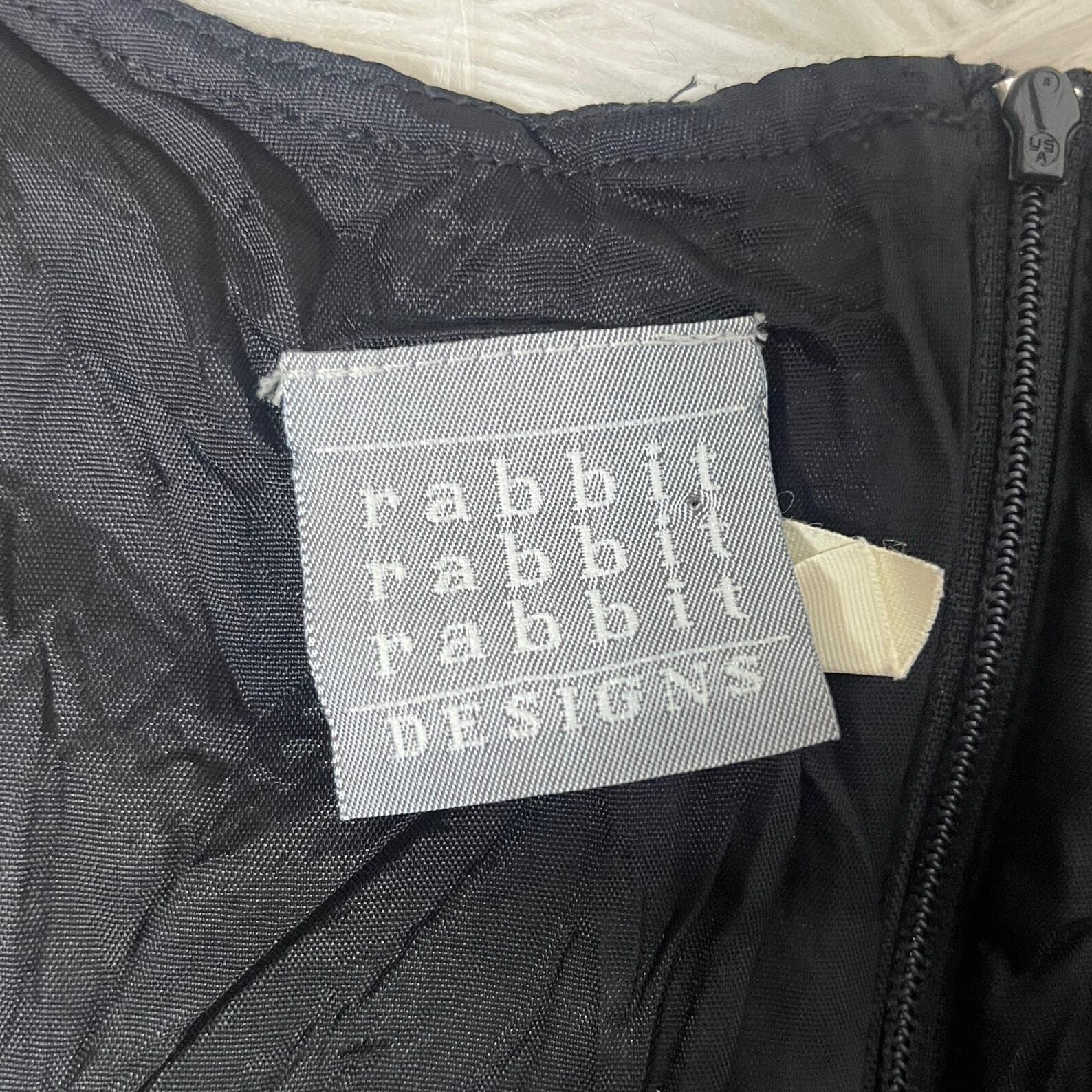 Vintage 90s Rabbit Rabbit Rabbit Designs Black and Yellow Floral Maxi ...