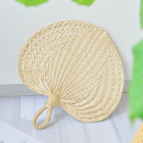 Palm Leaf Hand Fans - Etsy