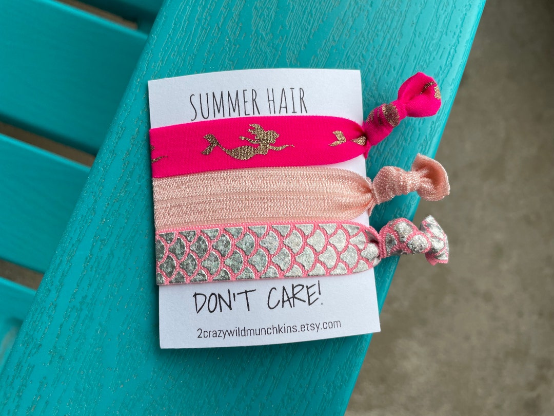 Mermaid Hair Ties: Summer Beach Party Favors - Etsy