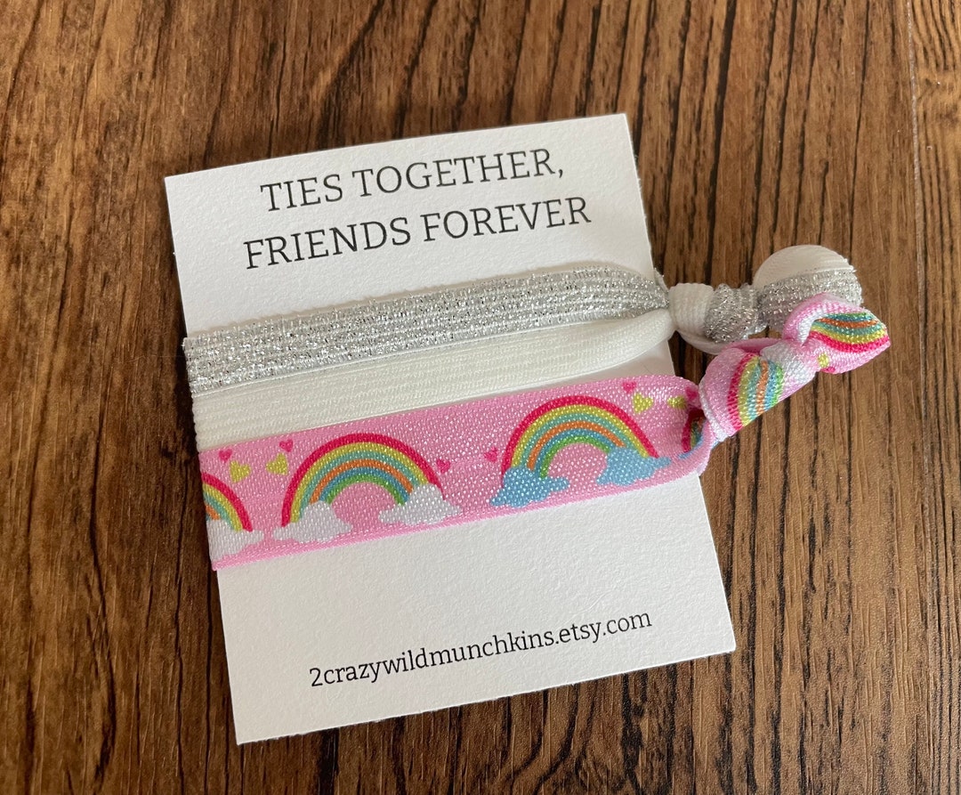 Rainbow Hair Ties, Hair Accessories, Hair Tie Favors, Rainbow Favors ...