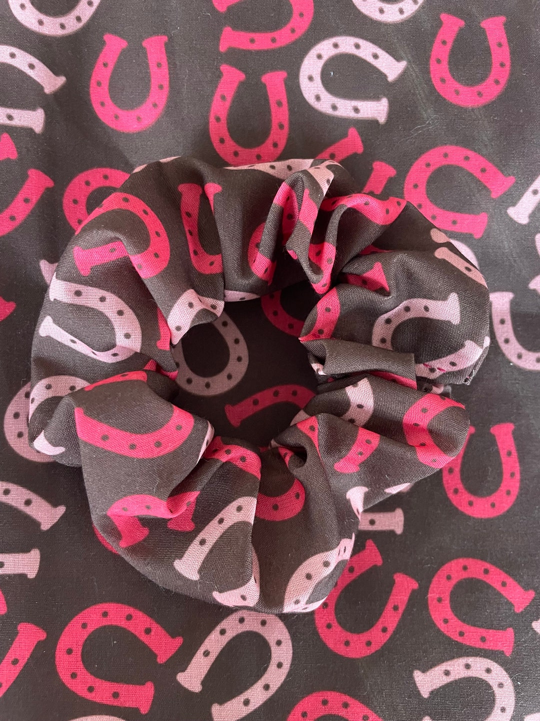 Horse Shoe Scrunchie: Cowgirl Hair Accessory, Party Favor - Etsy