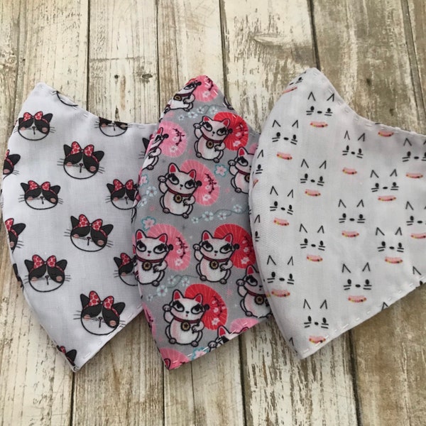 Cat Face Mask - Etsy