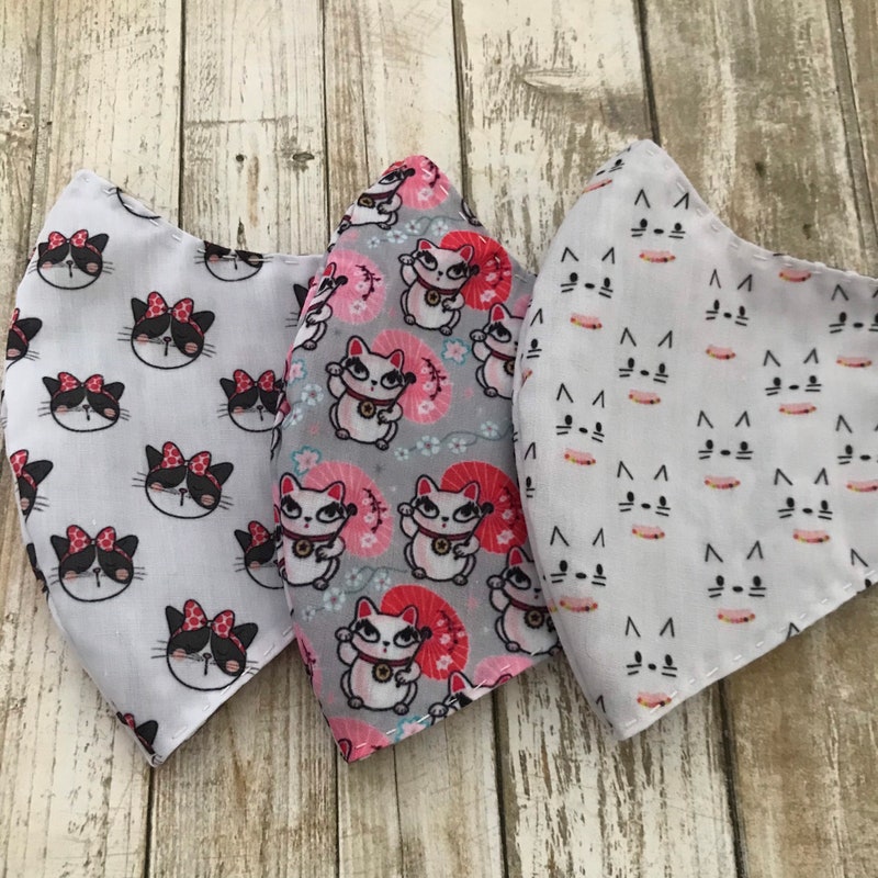 Cat Face Mask - Etsy