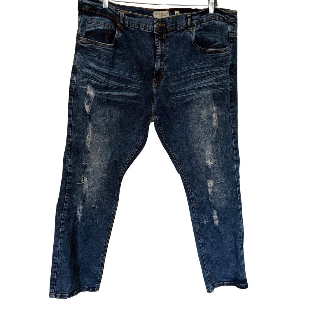 Evolution in Design Jeans Men 46/33 Blue Acid Wash Grunge Retro 90s Y2K ...