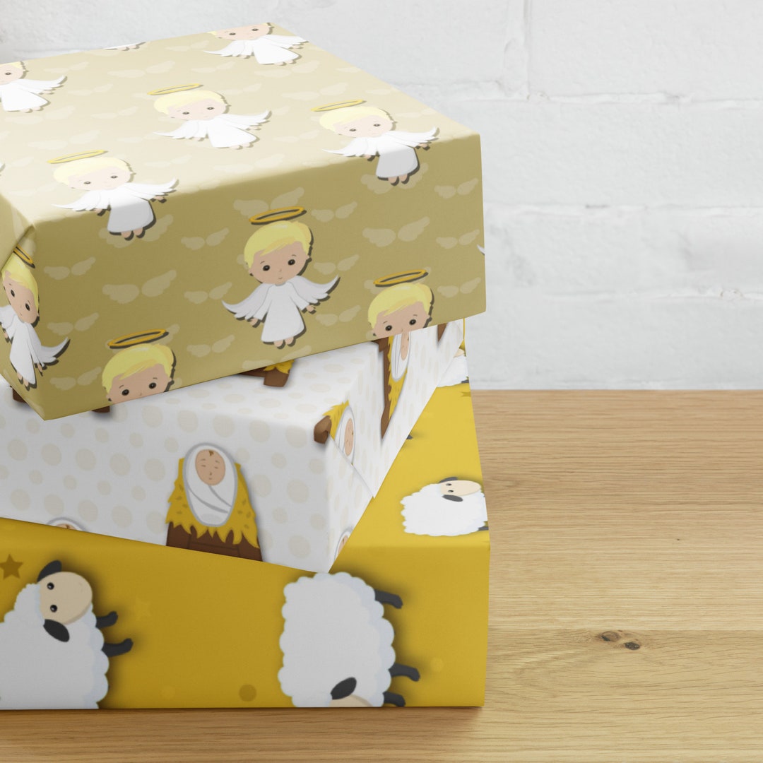 Nativity Wrapping Paper Sheets - Christmas Nativity Wrapping Paper ...