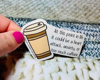 Heart Attack Sticker - Etsy