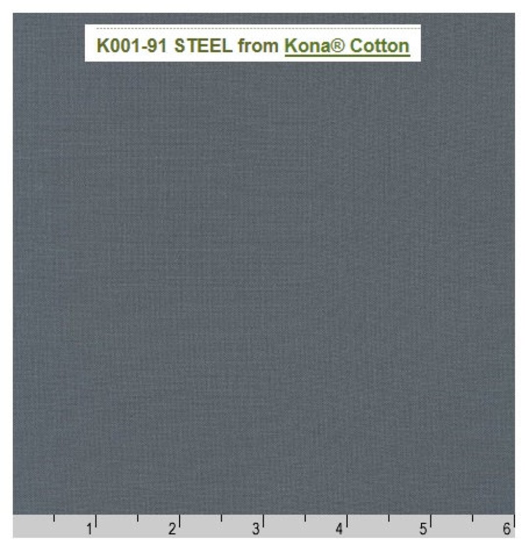Gray Cotton Kona Cotton Gray Kona Cotton 100% Cotton Quilting Fabric ...