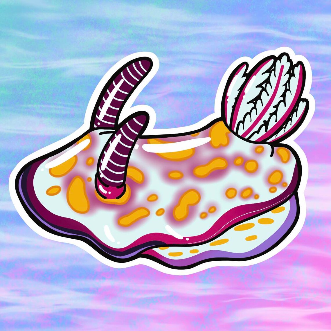 Nudibranches Sea Slugs Vinyl Stickers/decals: Blue Sea Dragon - Etsy Canada