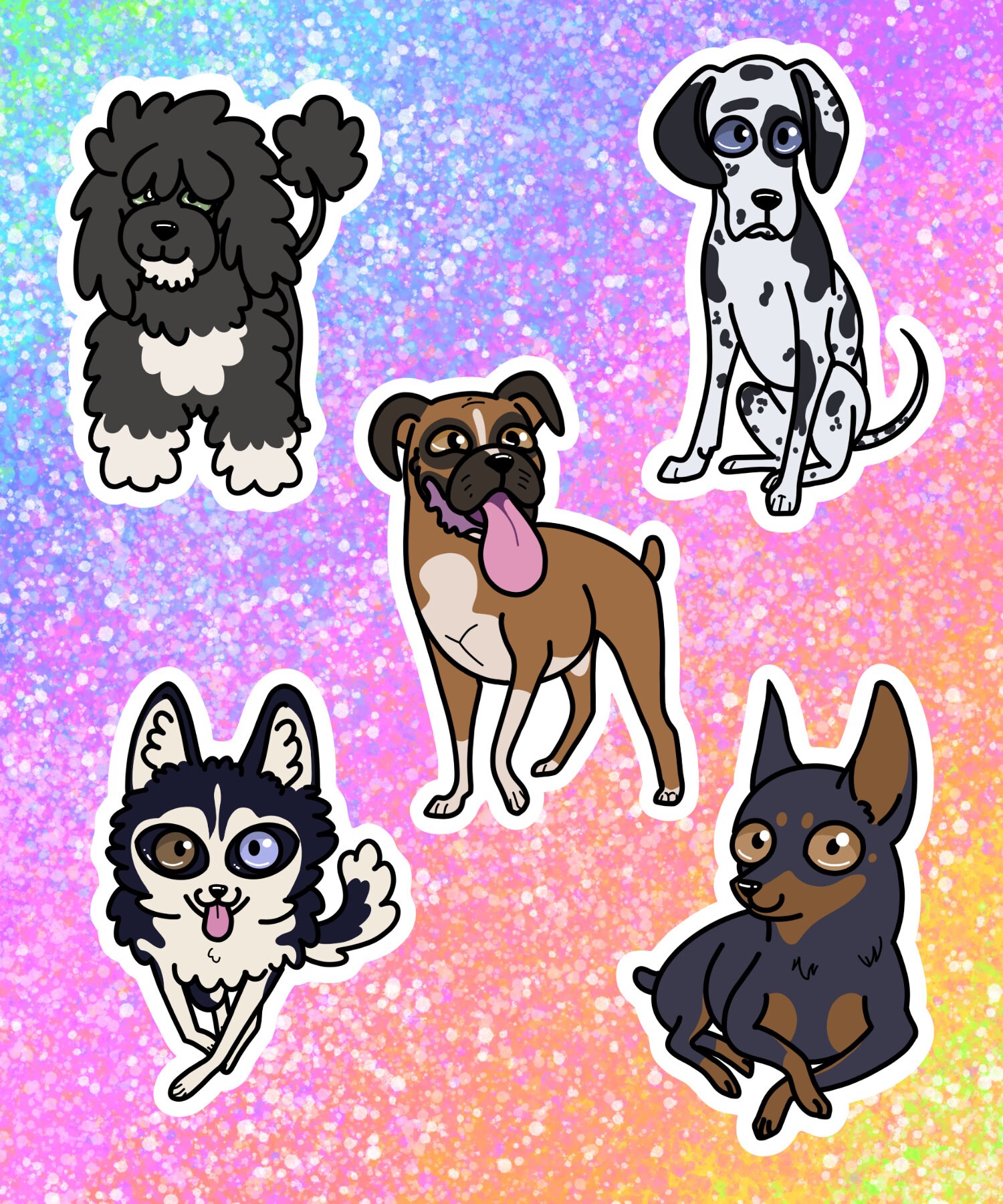 Working Dogs Vinyl Stickers/decals: Boxer Great Dane - Etsy