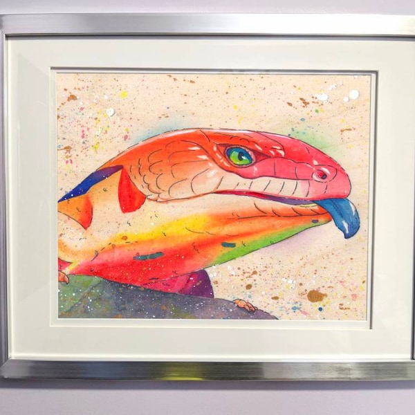 Blue Tongue Skink Art - Etsy