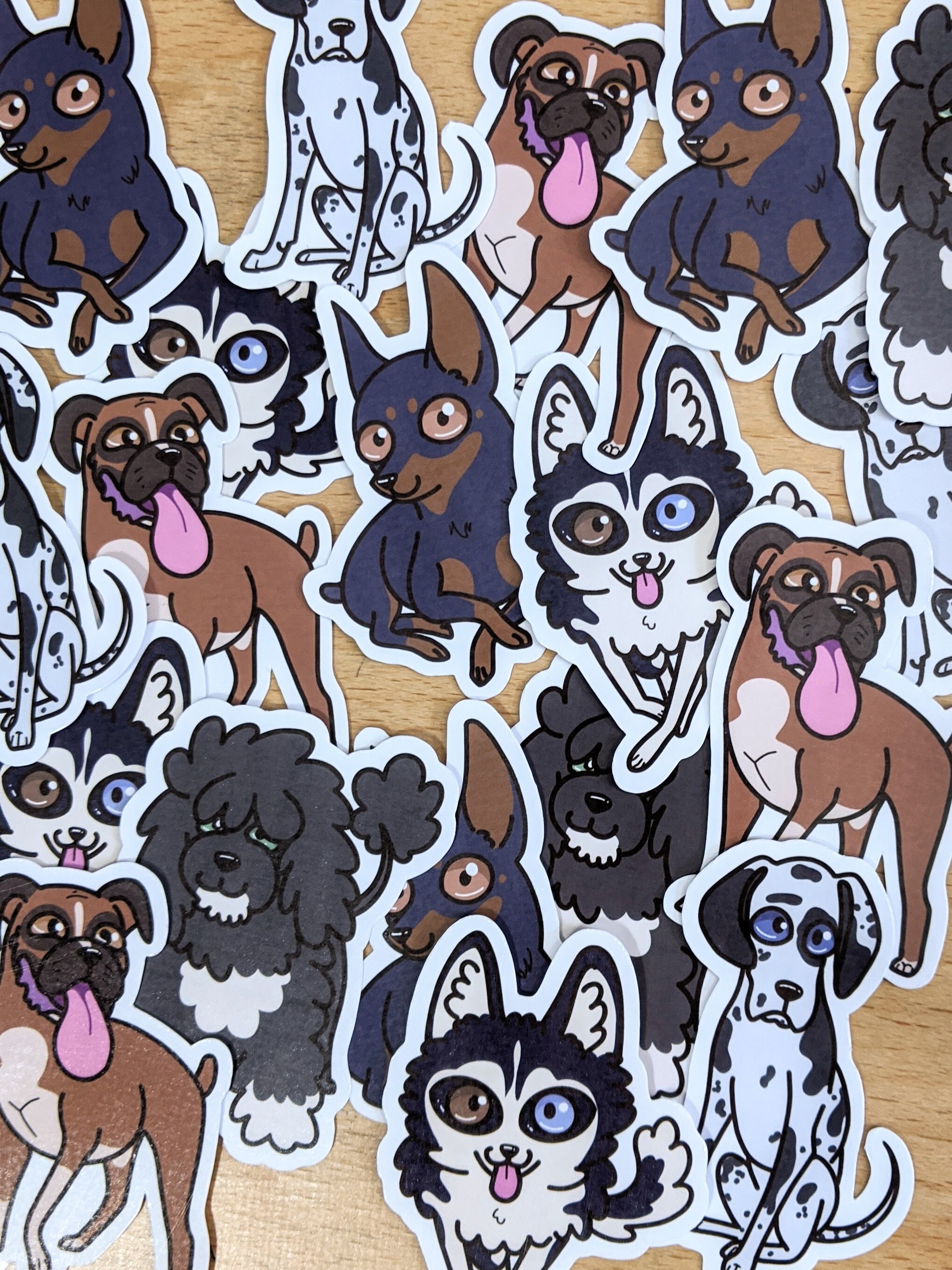 Working Dogs Vinyl Stickers/Decals: Boxer Great Dane | Etsy