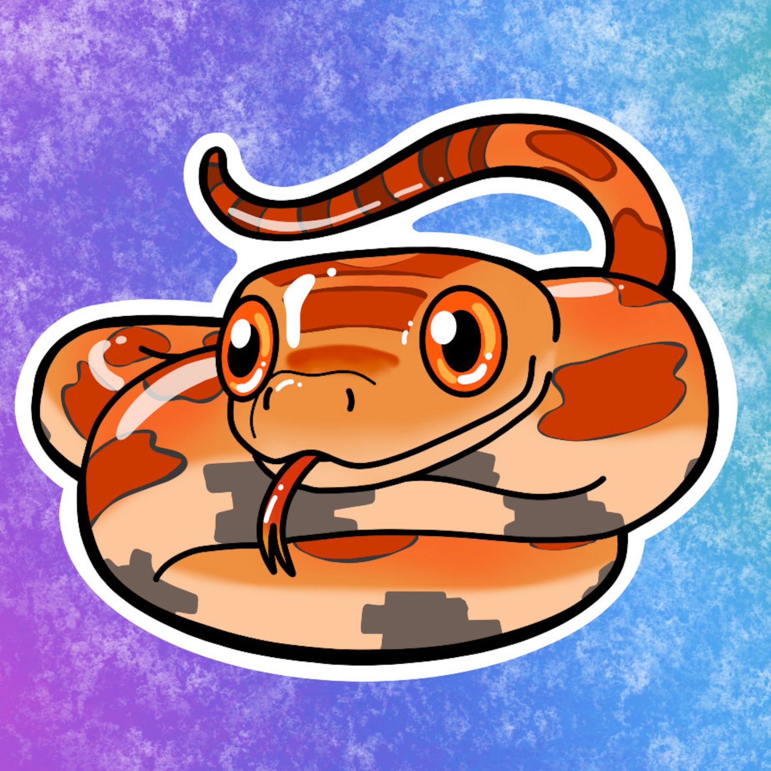 Snakes Vinyl Stickers/decals: Ball Python Black Rat Snake - Etsy