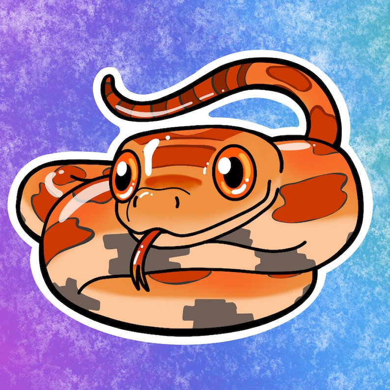 Snakes Vinyl Stickers/decals: Ball Python Black Rat Snake - Etsy