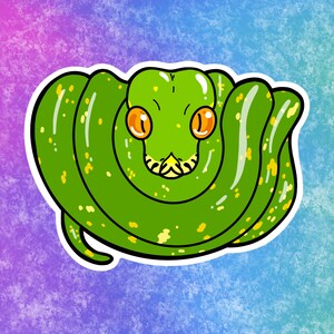 Snakes Vinyl Stickers/decals: Ball Python, Black Rat Snake, Corn Snake ...