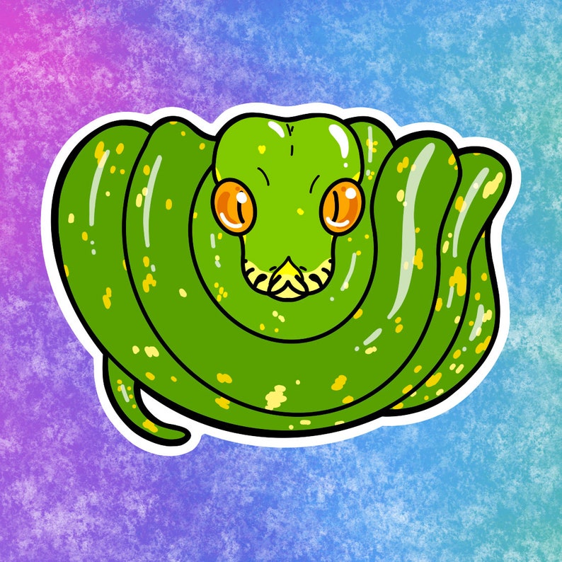 Snakes Vinyl Stickers/decals: Ball Python Black Rat Snake - Etsy