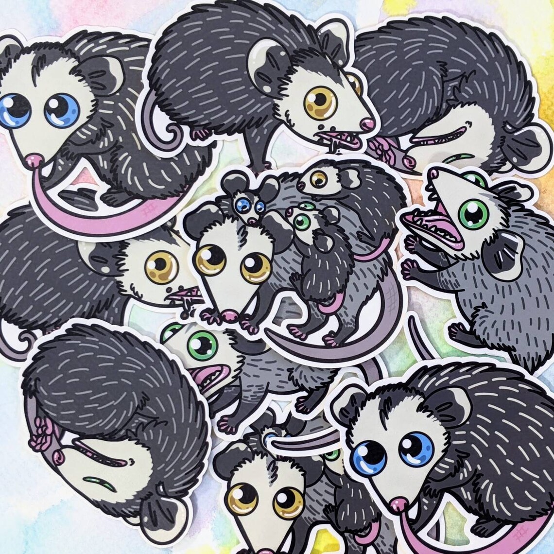 Opossums Vinyl Stickers/Decals | Etsy
