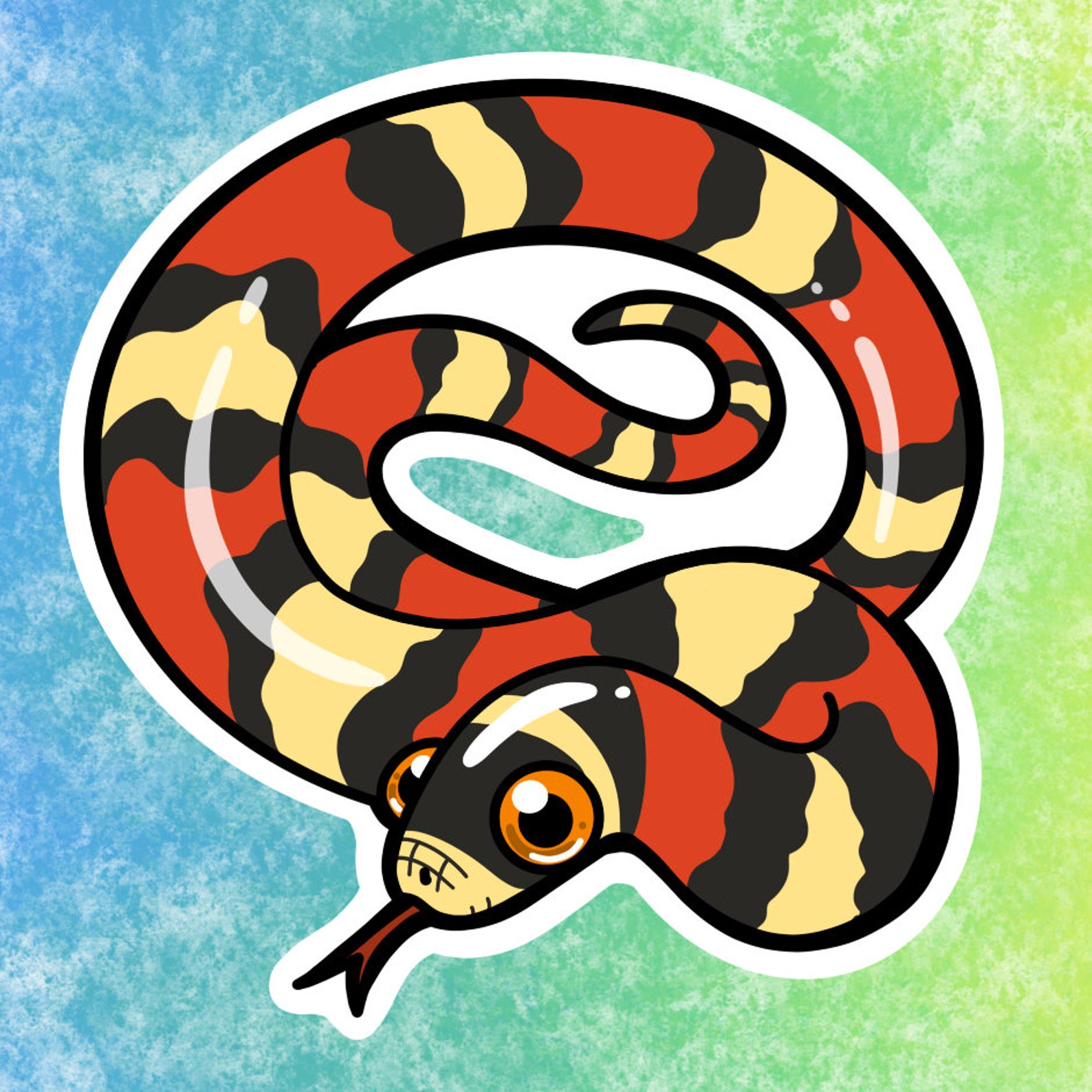 Snakes Vinyl Stickers/decals: Ball Python Black Rat Snake - Etsy