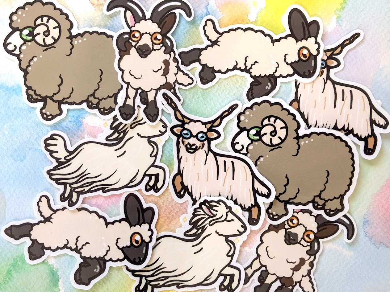 Sheep Vinyl Stickers/decals | Etsy