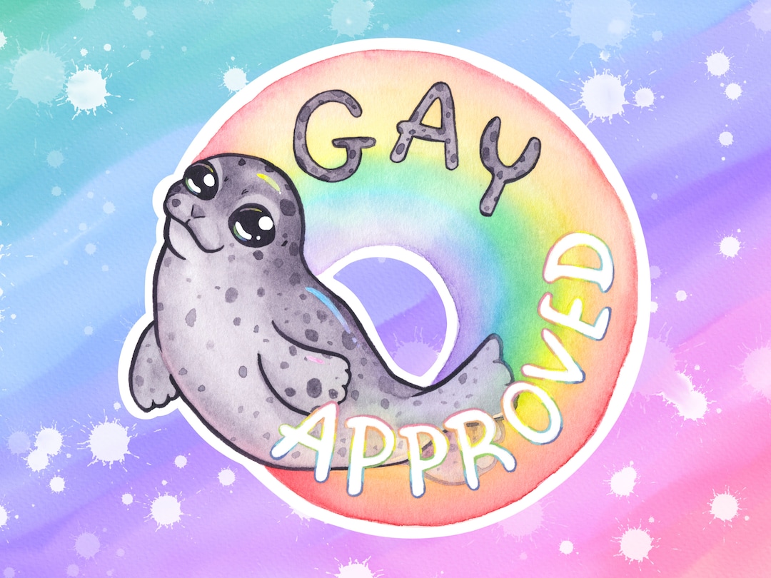 Gay Seal of Approval Vinyl Sticker - Etsy