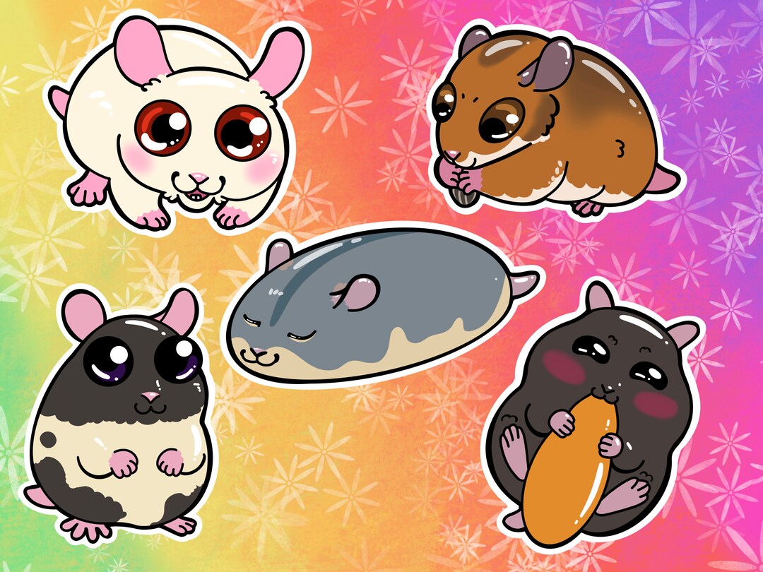 Hamsters Vinyl Stickers/decals Individuals and Set - Etsy
