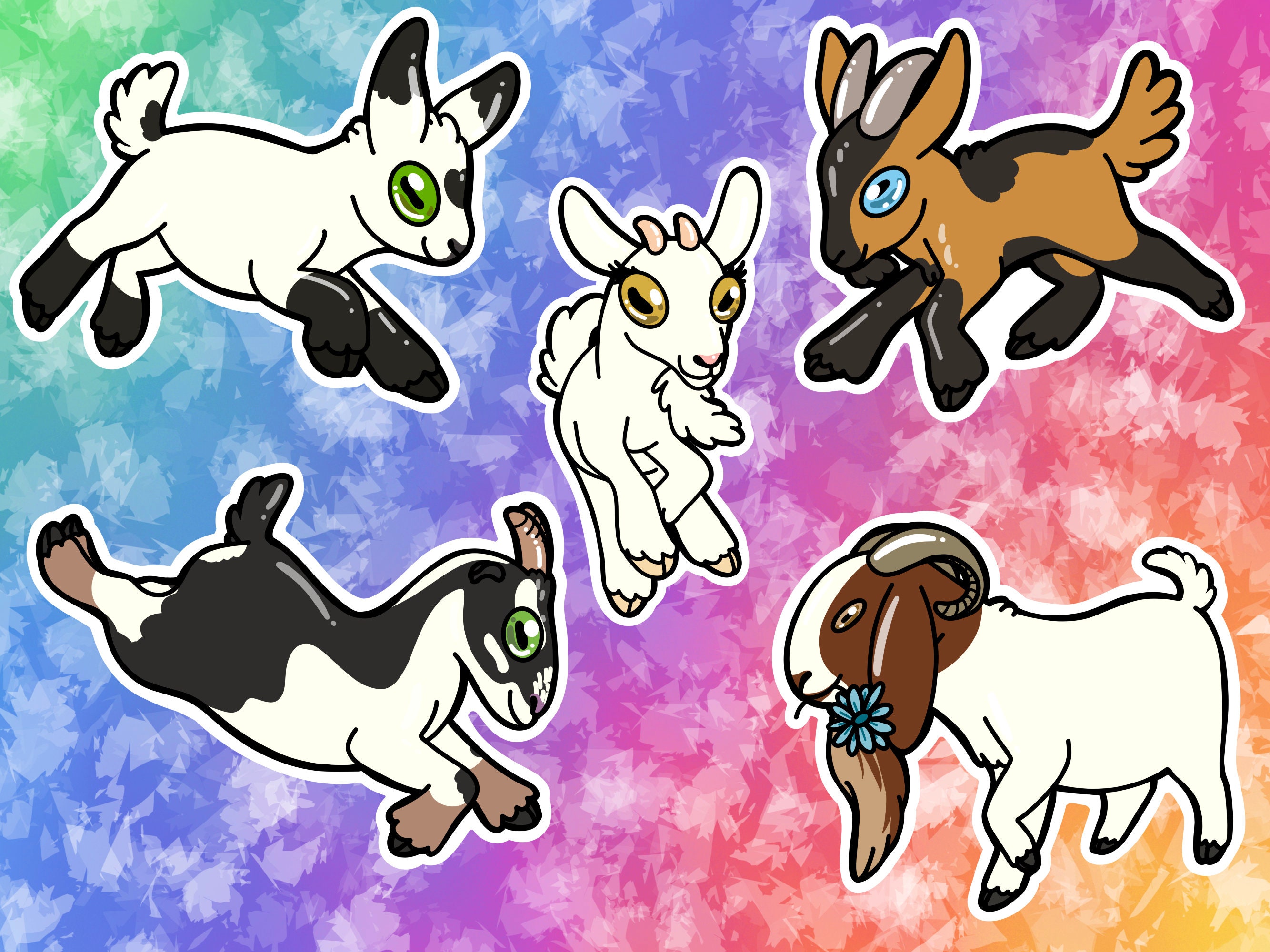 Goats Vinyl Stickers/decals: Alpine Boer Lamancha Pygmy | Etsy