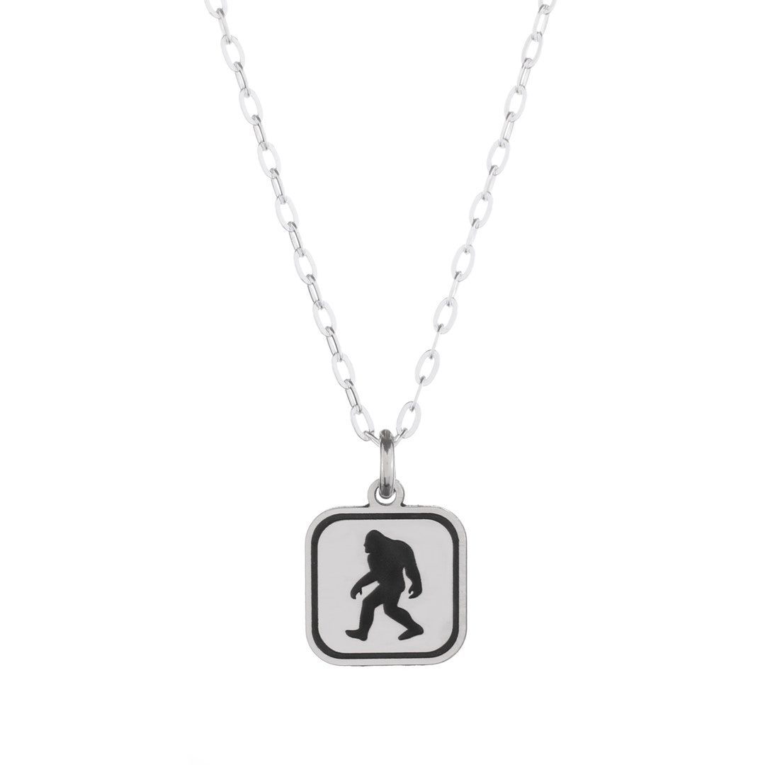 Bigfoot Mini Sign Necklace - Etsy
