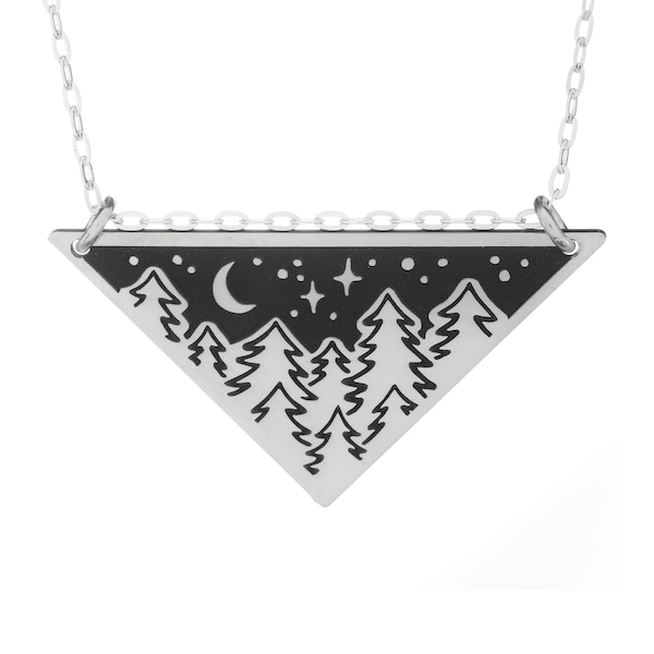 Triangle Bead Necklace - Etsy