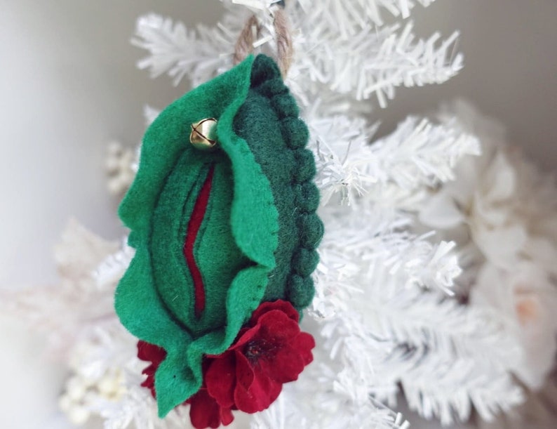 Vagina Ornament Christmas Wreath For Bags And Xmas Trees Etsy
