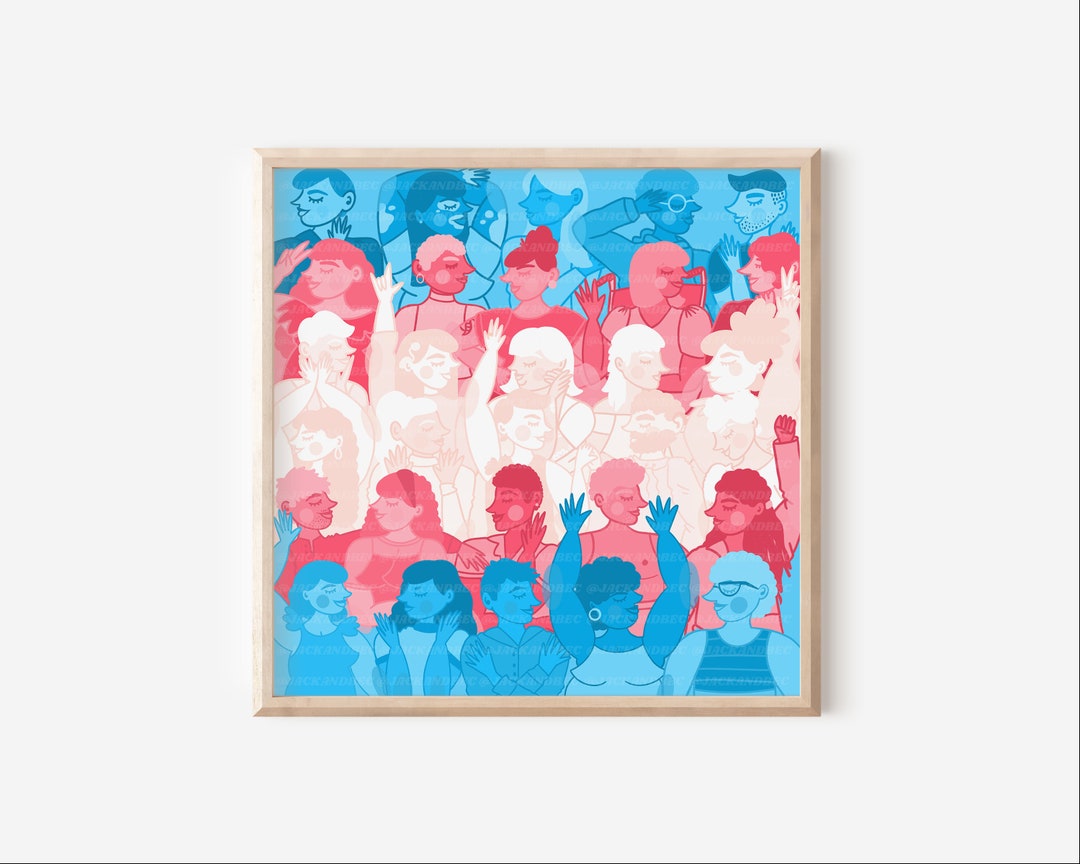 Transgender PRIDE Print| Pride Flag| Pride Artwork| Gay Art| Gay Pride ...