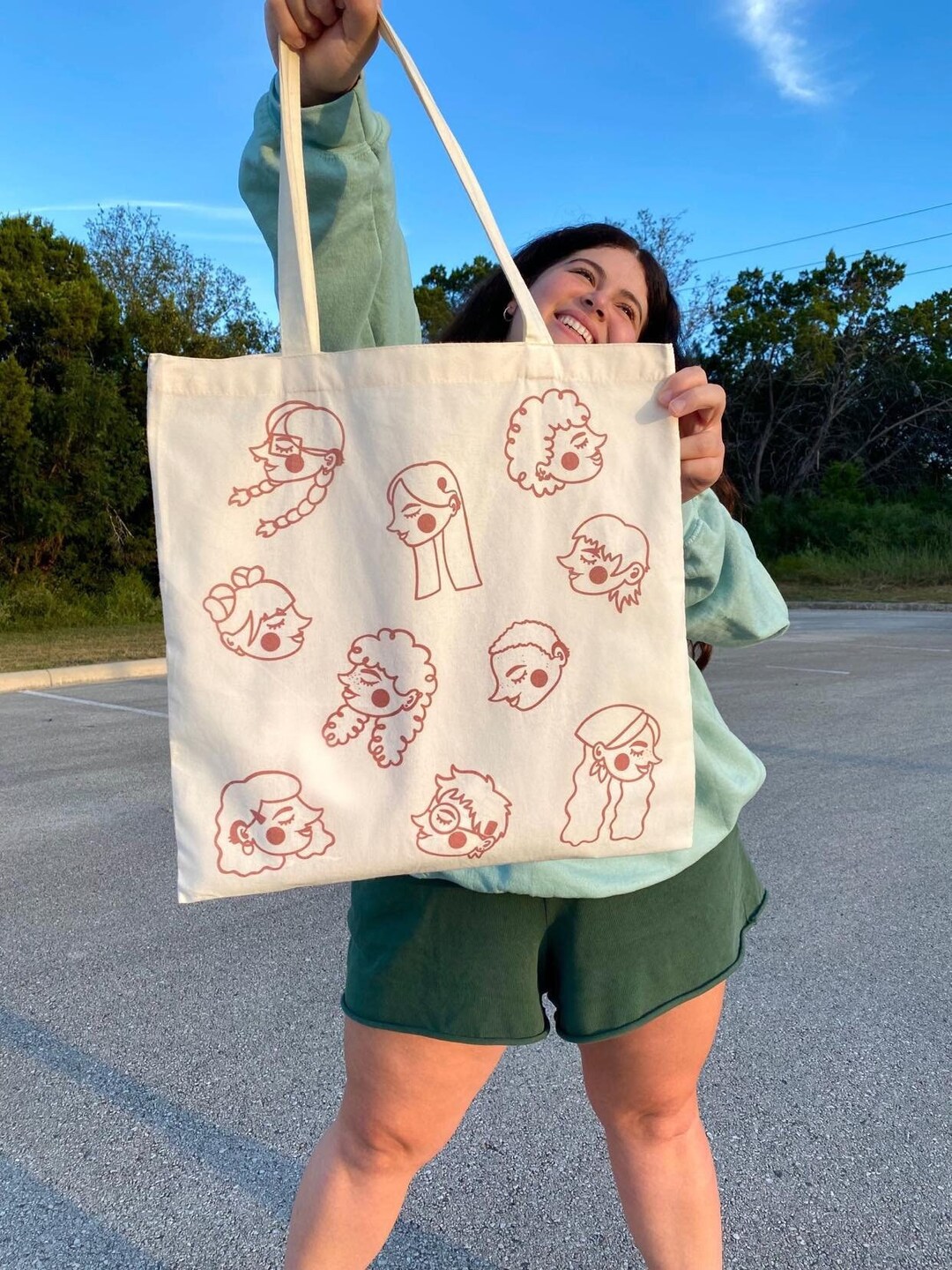 Deafies Tote Bag| Tote Bag Canvas| Tote Bag Aesthetic| Deaf Art| Women ...